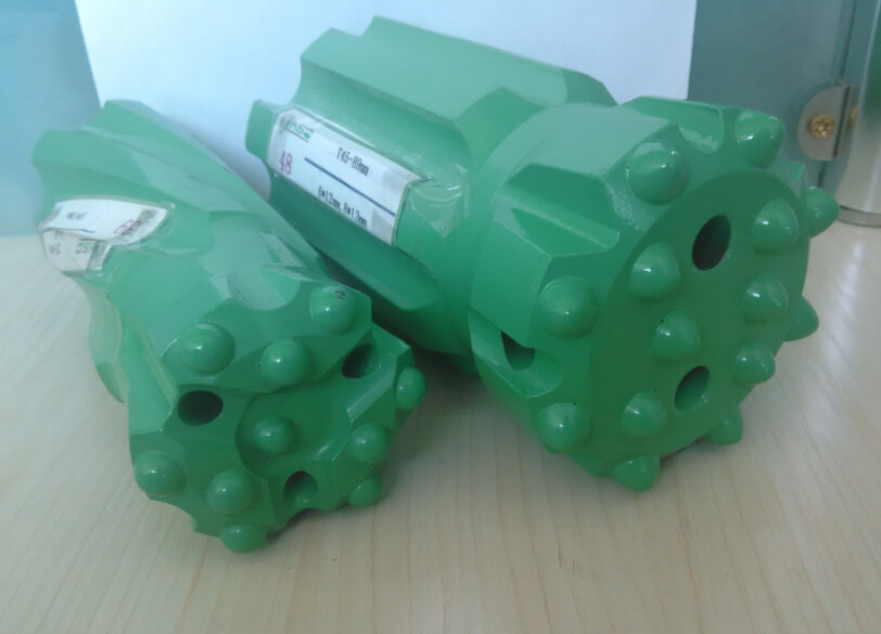 4 "T45 / T38 retrac Tombol Drill Bit, Drop Pusat Rock pengeboran alat